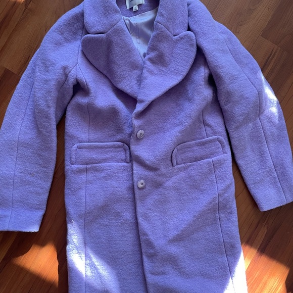 Carven | Jackets & Coats | Purple Carven Coat | Poshmark